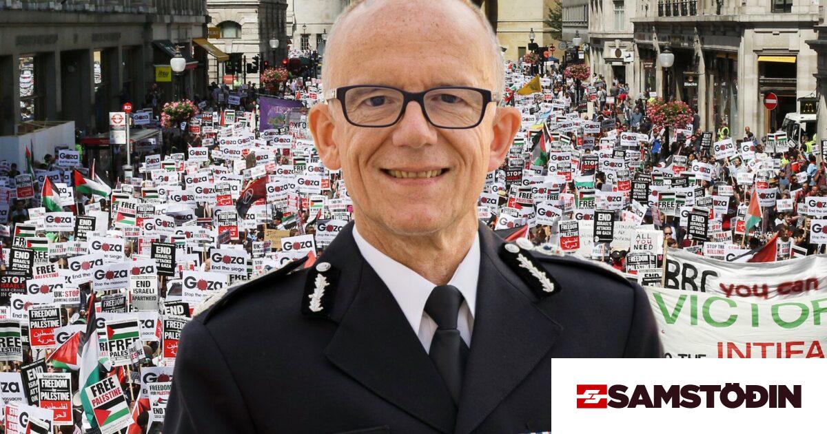 Sunak vill banna mótmæli gegn árásum Ísraels á laugardag en lögreglan ...